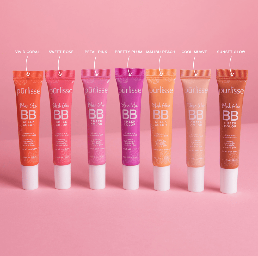 Blush Glow BB Cheek Color - Liquid Blush with Vitamin E & HA | purlisse