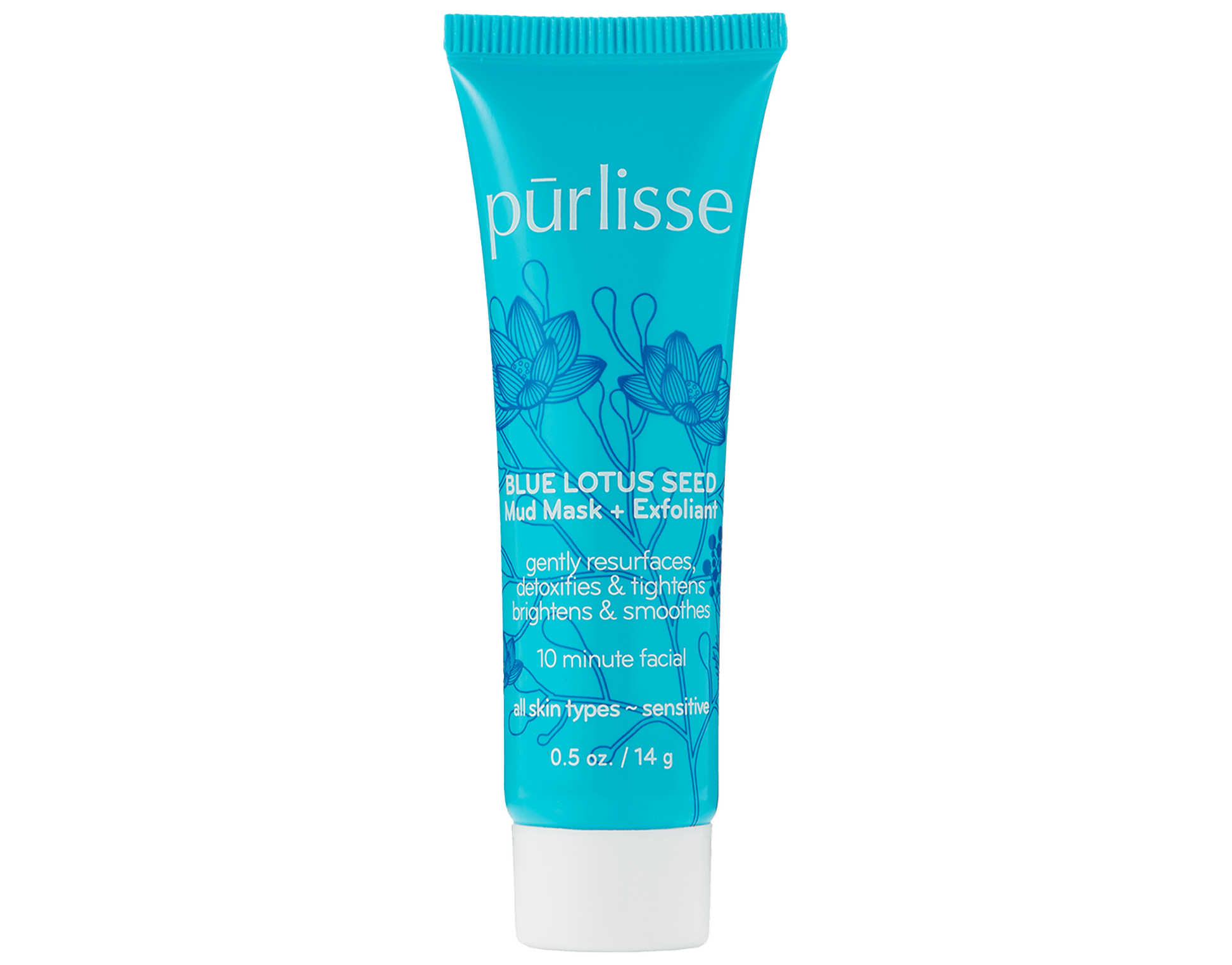 TRAVEL - Blue Lotus Seed Mud Mask + Exfoliant – purlisse